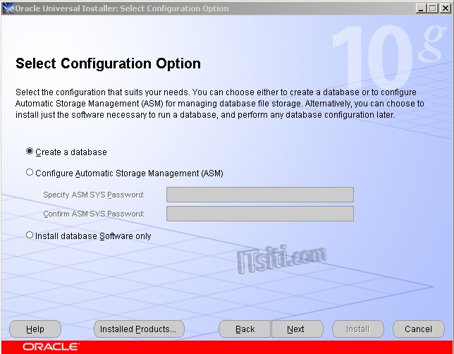 Oracle 10g Installation Steps